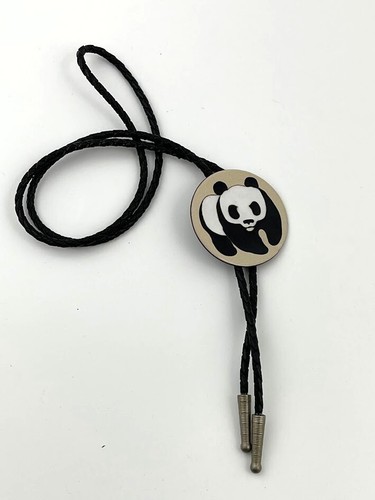 Vintage Bolo Tie Western PANDA Bear Cute Cowboy Southwest Fashion ...