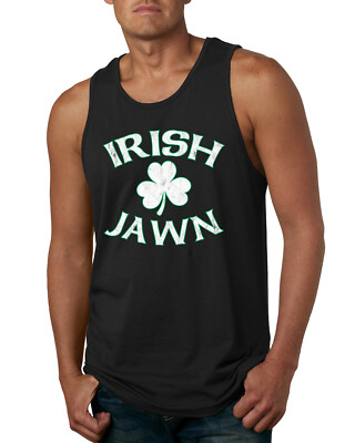 Irish Jawn Philadelphia Humor Clover St Patricks Day Men Graphic Tank ...