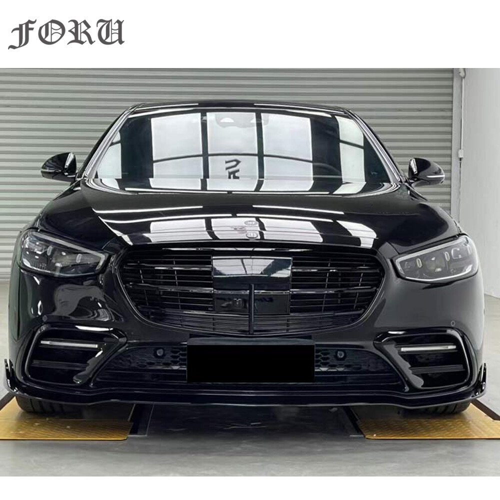Blk Front Racing Facelift Grille Body Kit For Benz W223 S450 S500 S560 ...