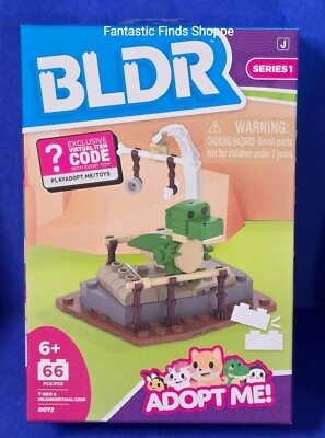 BLDR Roblox Adopt Me! Series 1 Figure Pack T-Rex & Neanderthal Crib NIB ...
