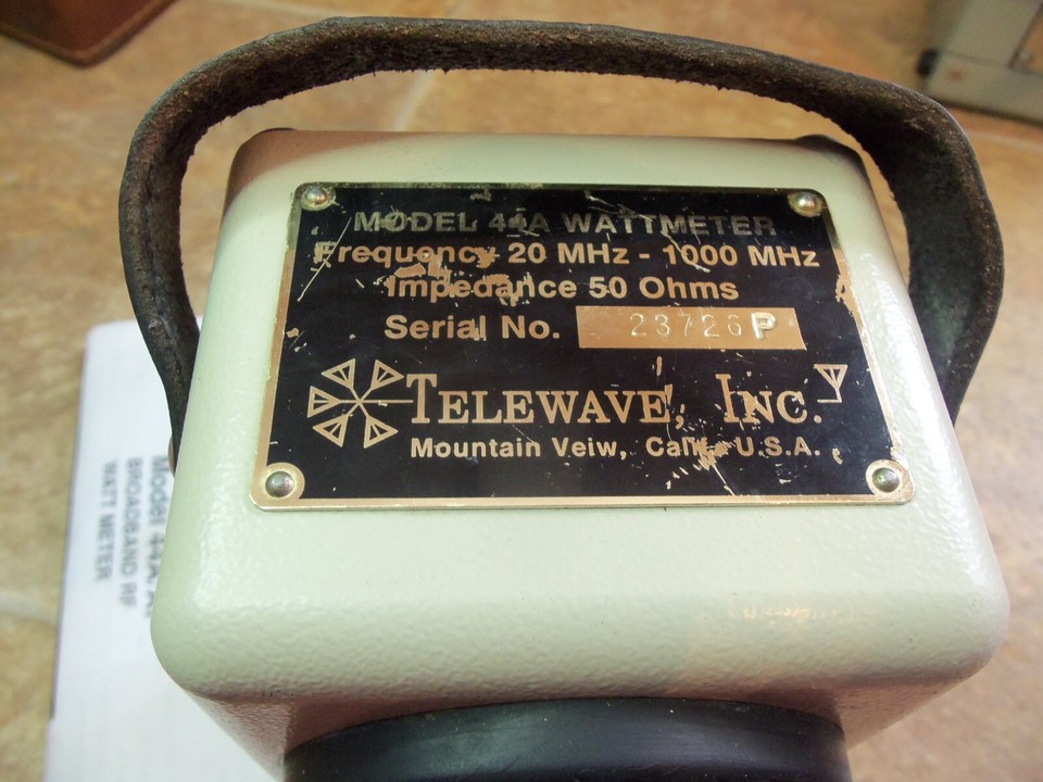 TELEWAVE 44AP RF Thruline Wattmeter Watt Reading Meter / VERY NICE | eBay