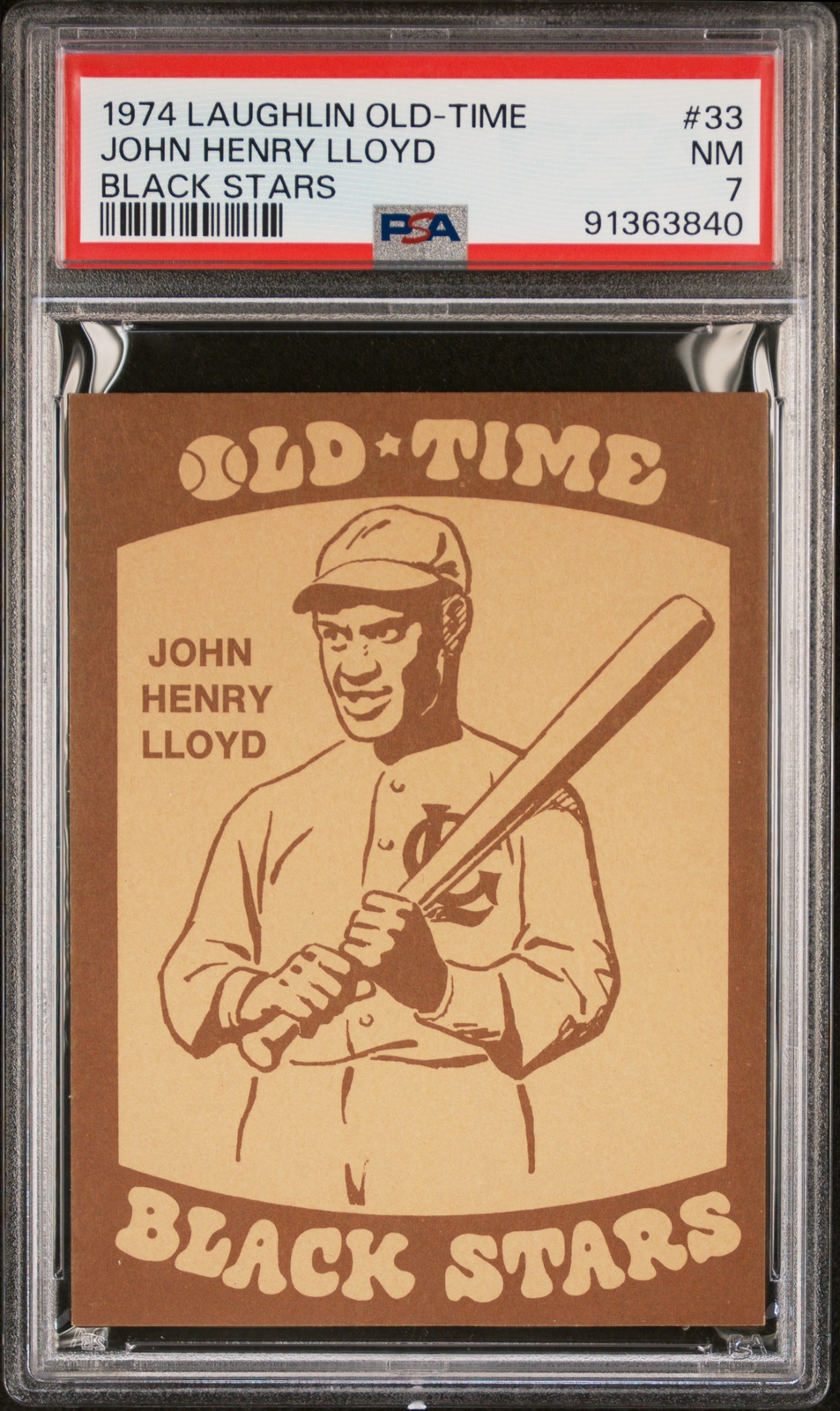 1974 LAUGHLIN OLD-TIME BLACK STARS #33 JOHN HENRY LLOYD PSA 7 | eBay