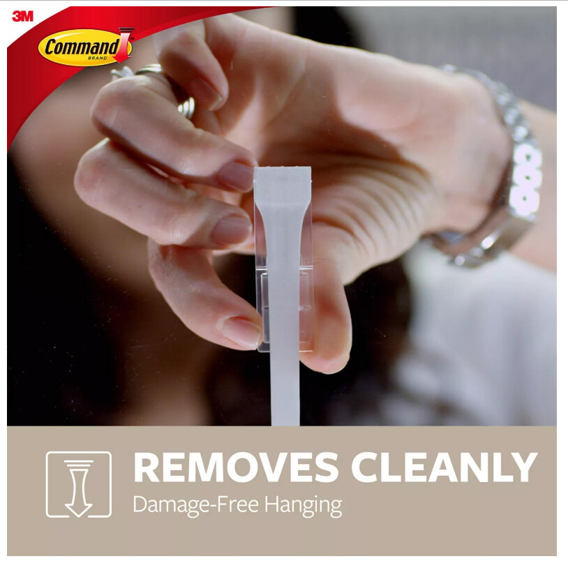 Command Key Rail Quartz (White) Holds Up to 900g (2lb) 1 Rail and 6 ...