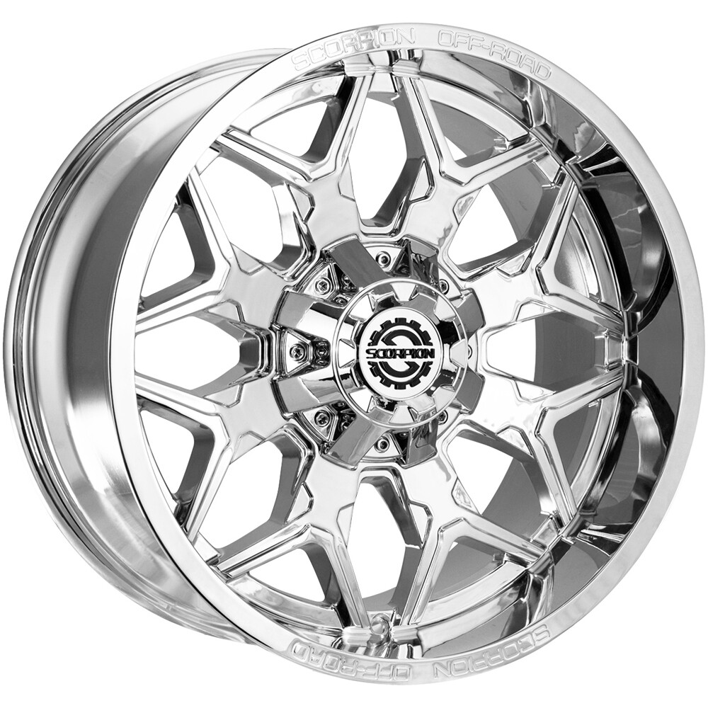 Scorpion Defender 20x10 6x135/6x5.5" -19mm Chrome Wheel Rim 20" Inch | eBay