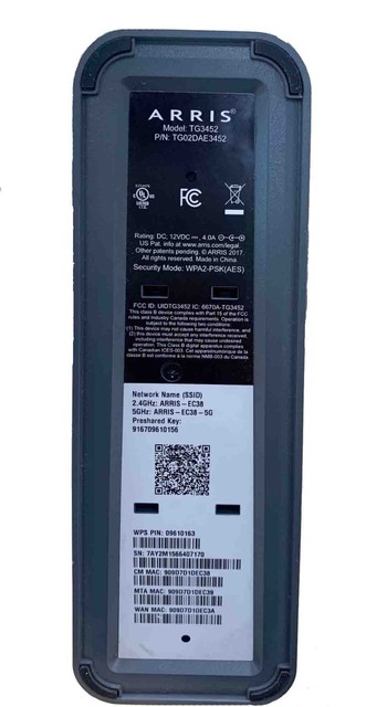 ARRIS TG3452 Surfboard DOCSIS 3.1 Gateway Modem Router for sale online ...