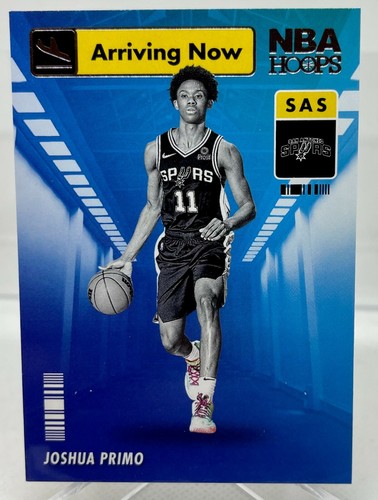Joshua Primo ROOKIE CARD - 2021-22 NBA Hoops Insert Arriving Now Card ...