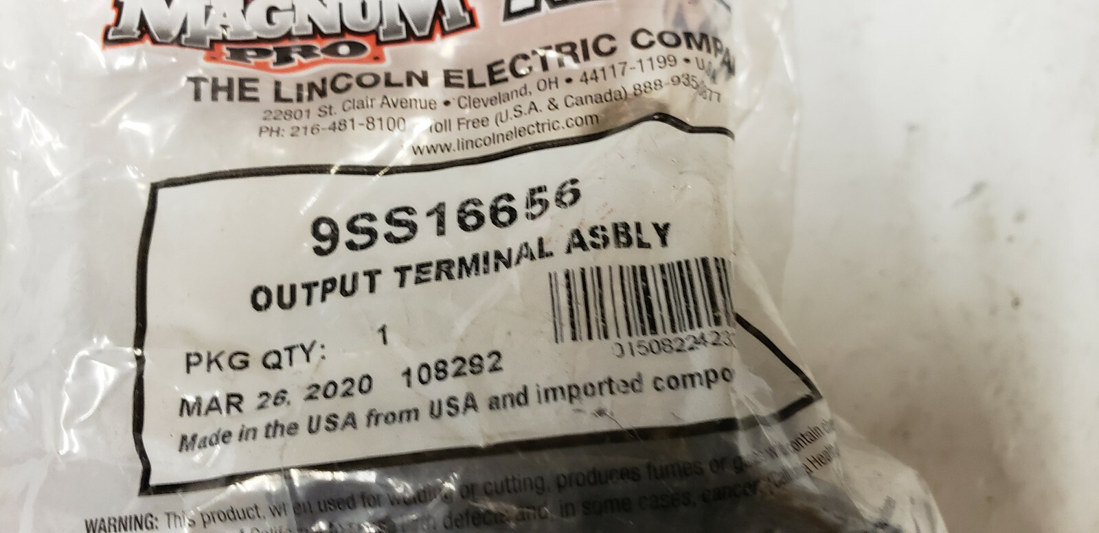 Lincoln 9SS16656 Output Terminal Assembly. in Bag for sale online | eBay