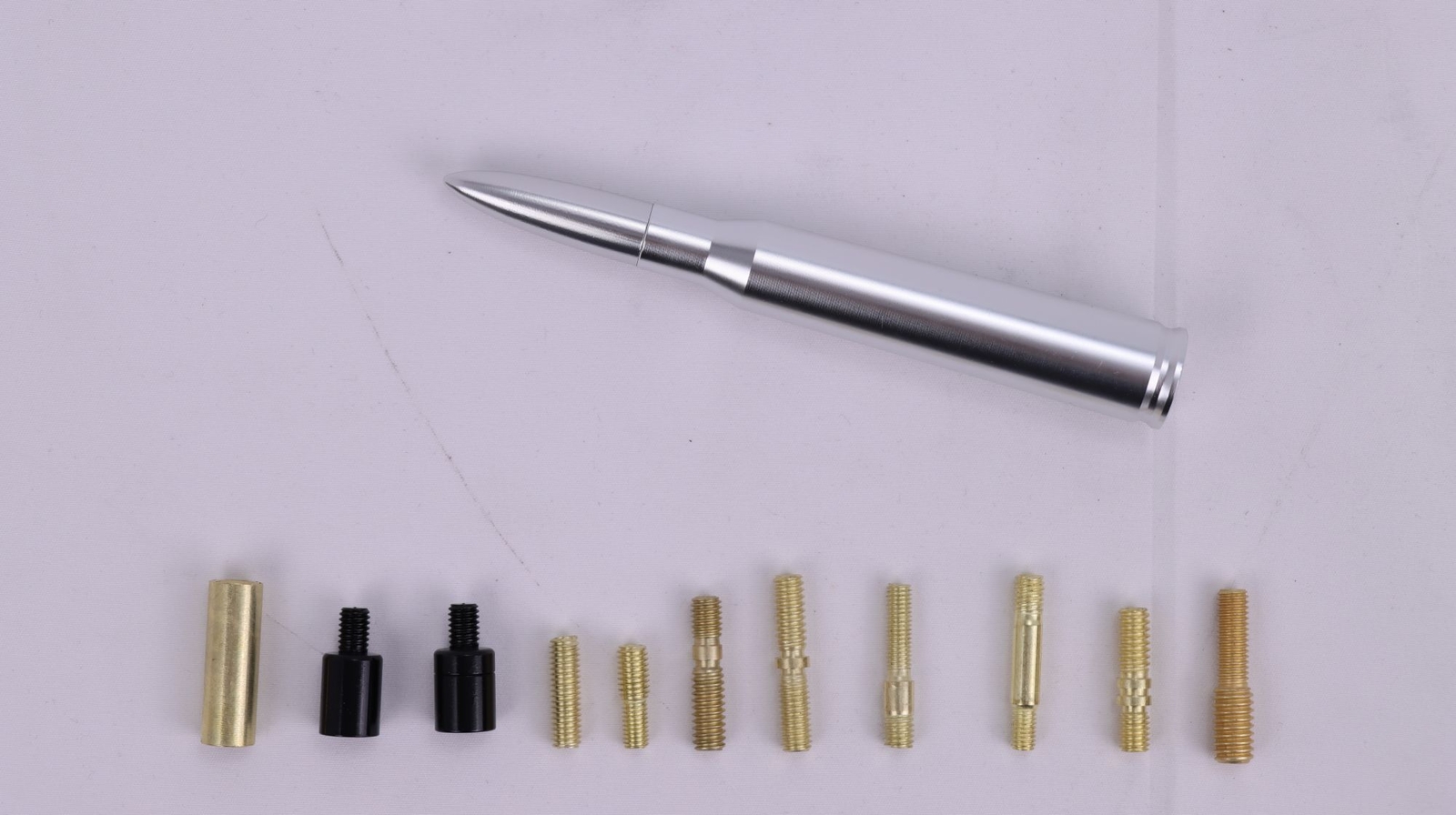 SILVER ANTENNA 50 CAL CALIBER for TRUCK DODGE RAM 1500 FORD F150 RAPTOR ...