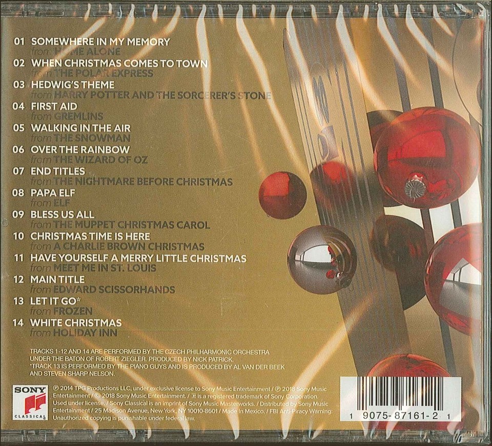 Various Artists - Christmas at the Movies - Holiday CD - Brand New ...
