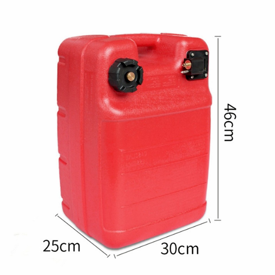 24 Litre Outboard Fuel Tank with Gauge + 3 Meter Fuel Line Set Boat ...