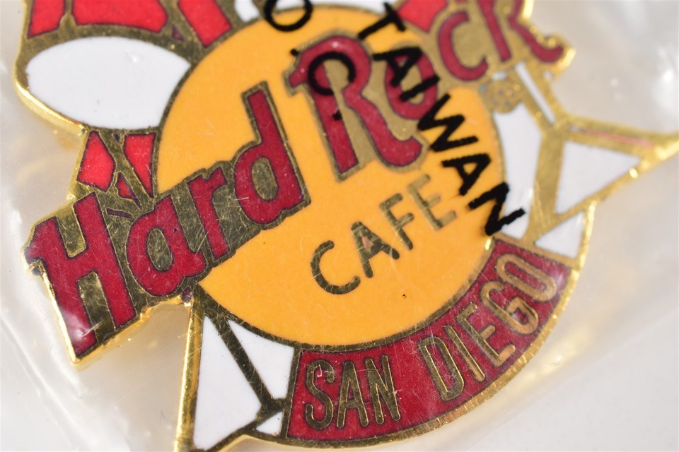 Vintage NEW OLD STOCK Hard Rock Cafe Lapel/Hat Pin San Diego, CA Red ...