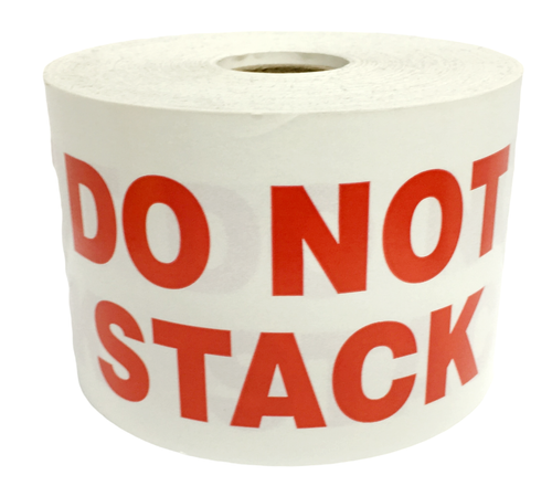 3x5 Do Not Stack Labels (Red Text) Shipping Pallet Stickers 2 RLS of ...