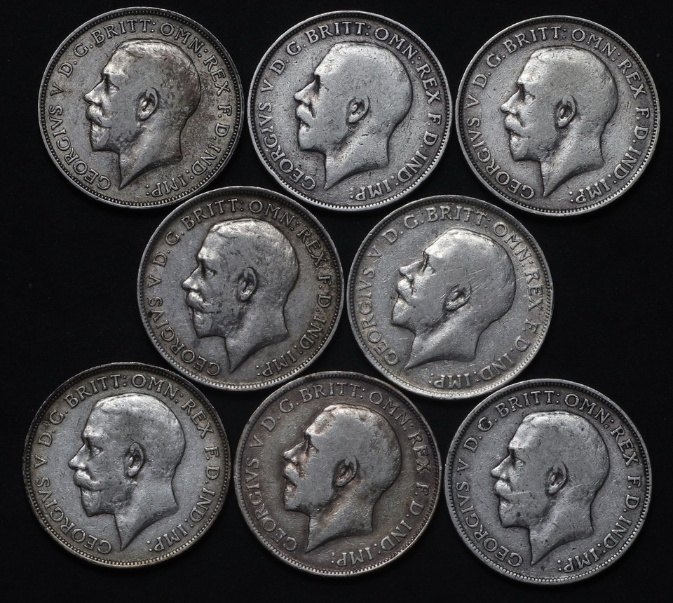 George V Pre-1920 Silver Florins 1911-1918 Date Run | eBay UK