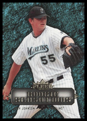 2007 Fleer #RS-JJ Josh Johnson Florida Marlins Rookie Sensations ...