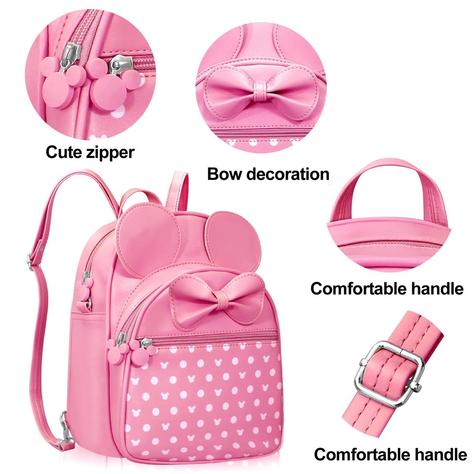 Cute Girls Mini Mouse Backpacks for Kids Backpack Purse Pink Toddler ...