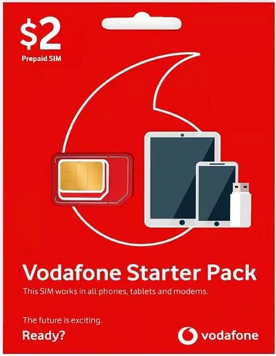 $2 VODAFONE PREPAID SIM CARD Starter Kit MOBILE Tri Cut Standard Micro ...