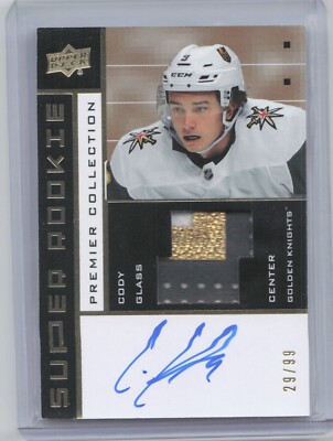 2019-20 UD Premier Cody Glass Supper Rookie Premier Collection Patch ...