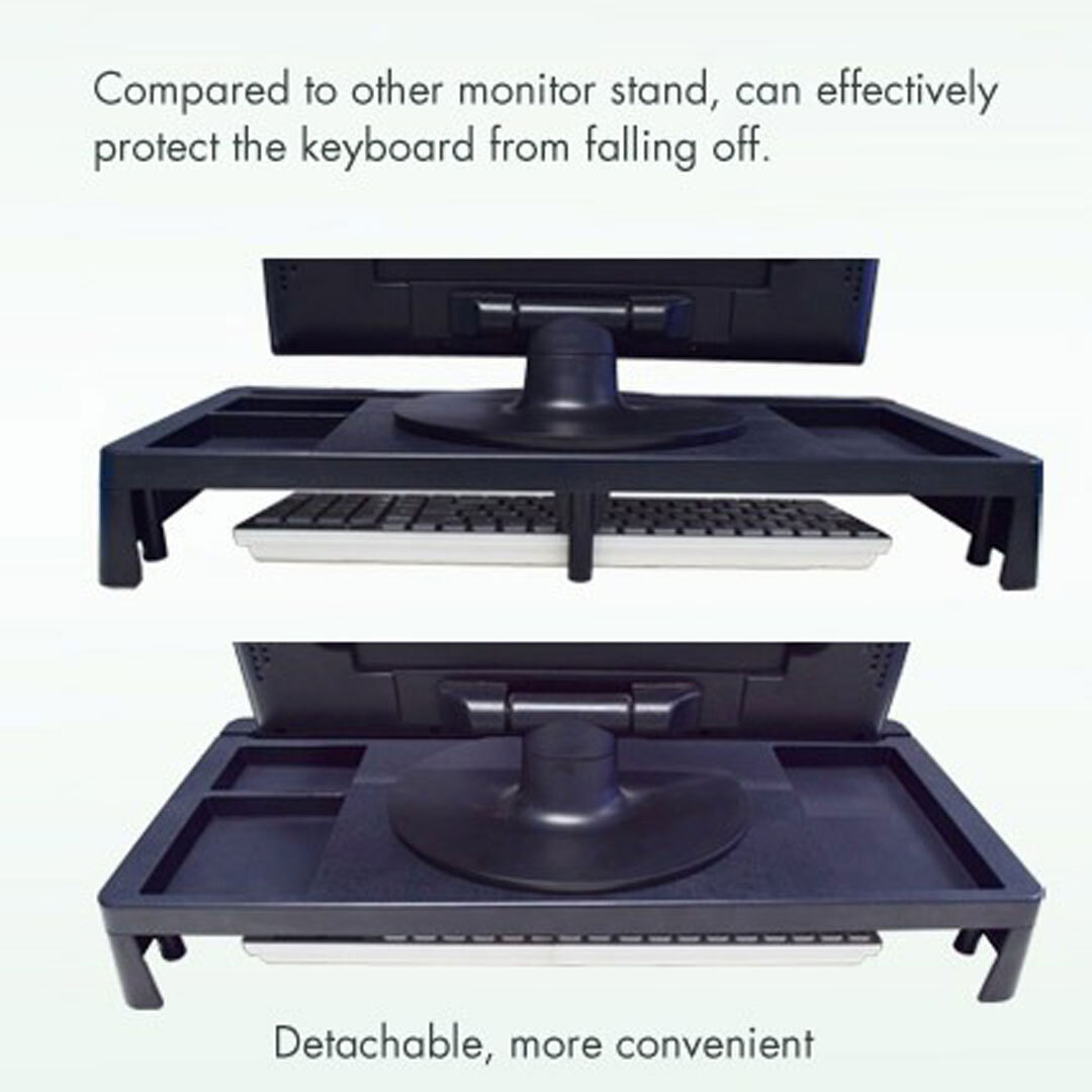 Monitor Screen Stand Riser Support with 3-Port USB 2.0 Hubs Data Desk ...