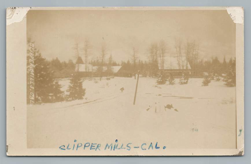 Clipper Mills CA Antique RPPC Photo Butte County California Doane ...