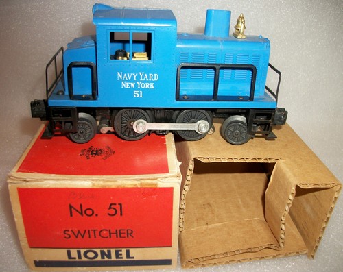 LIONEL POSTWAR 51 NEW YORK NAVY YARD MOTORIZED SWITCHER EXCELLENT OB ...