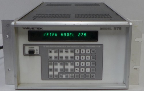 Wavetek 278 Option 2 Synthesized Function Generator 12 MHz - Working! | eBay