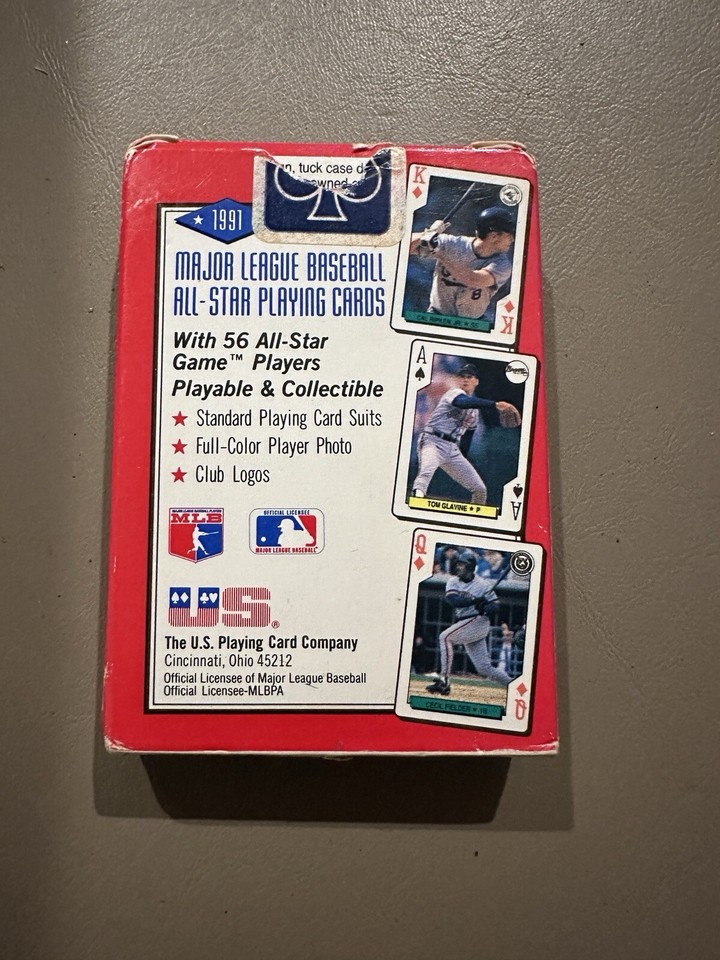 MLB 1991 BASEBALL PLAYING CARDS Full Set | eBay