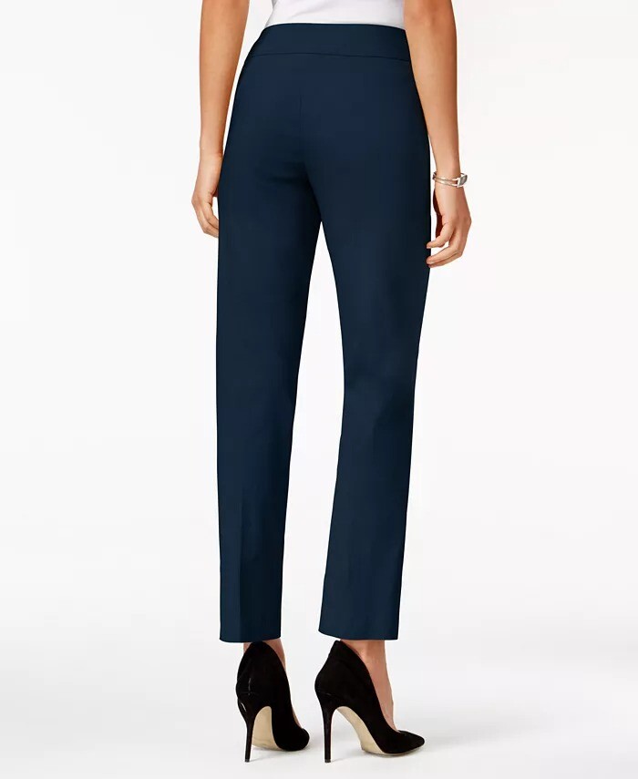 JM Collection INTREPID BLUE Women's Studded Pull-On Tummy Control Pant ...