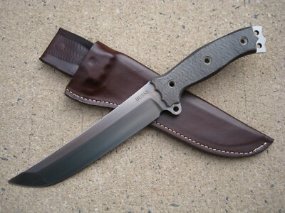Busse Combat LAST RITES Knife Custom Molded Leather Sheath DARK BROWN ...