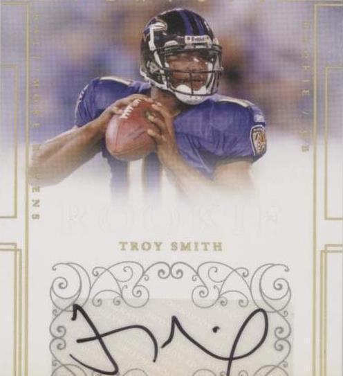 2007 Playoff National Treasures - Rookie Troy Smith #133 Gold ...