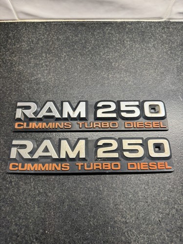 1992 1993 Dodge Ram 250 Cummins Turbo Diesel Fender Emblem Badge OEM ...