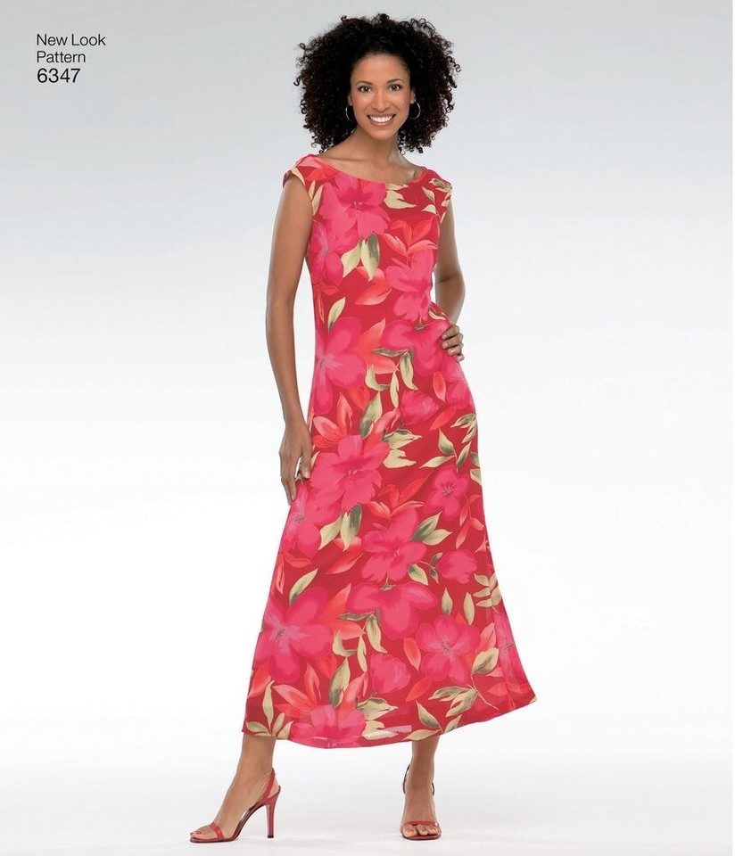 NEW LOOK Sewing Pattern 6347 Misses Ladies Women Plus Dress 10-22 10% ...