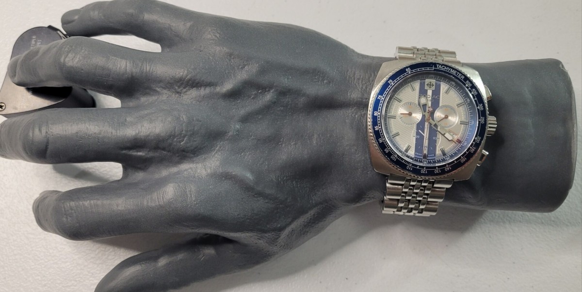 RARE Zodiac 1882 V8 Shelby 44mm Chronograph 13 Jewels Swiss RARE Zodiac 1882 V8 Shelby 44mm Chronograph 13 Jewels Swiss