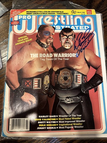 1984 Pro Wrestling Illustrated Autograph Magazine Hulk Hogan Dusty ...