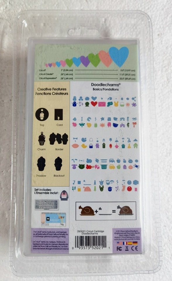 Cricut Doodlecharm Cartridge, 50 Assorted Designs | eBay