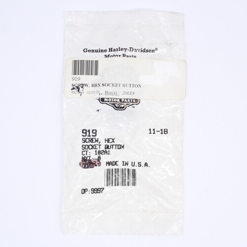 Harley-Davidson Screw, Hex Socket Part Number - 919 | eBay