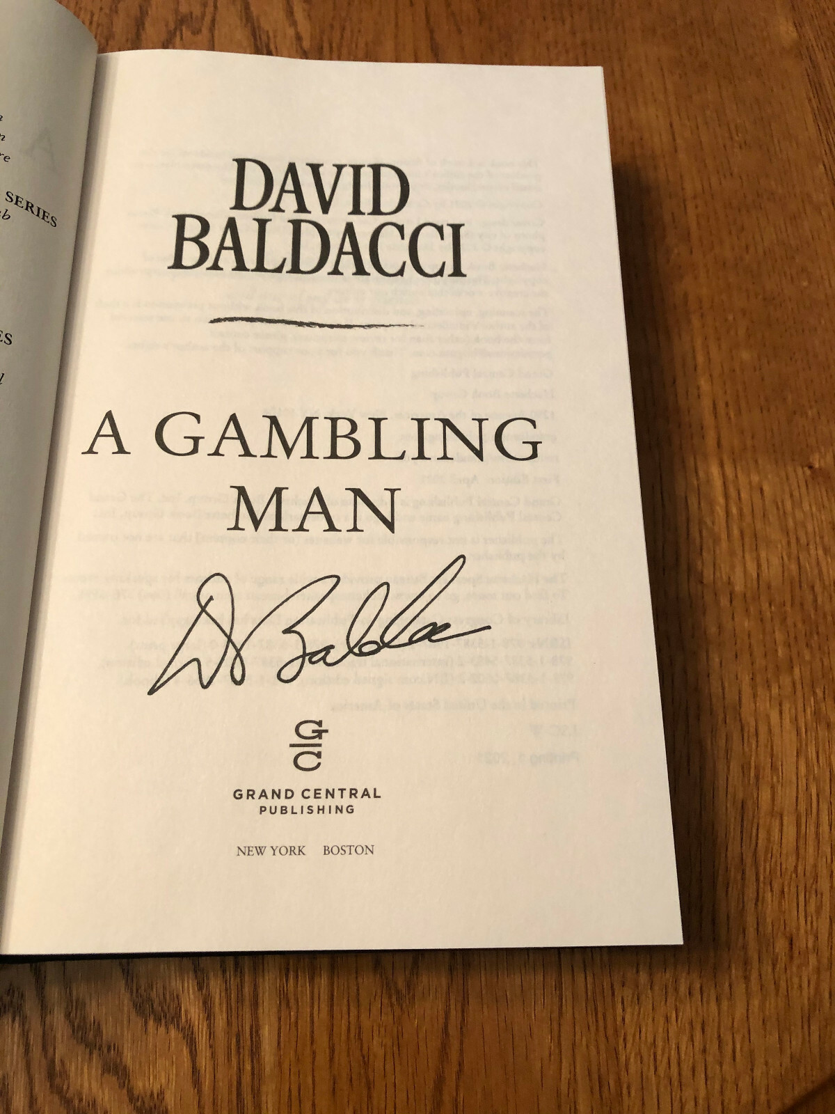 Gambling Man by David Baldacci (Hardcover) for sale online | eBay