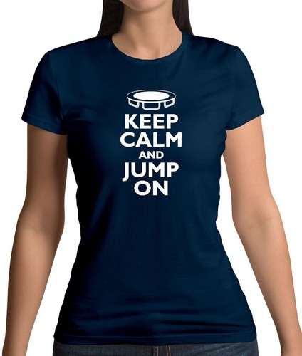 Keep Calm And Jump Auf - Damen - Trampolin Akrobat Trampolinspringen ...