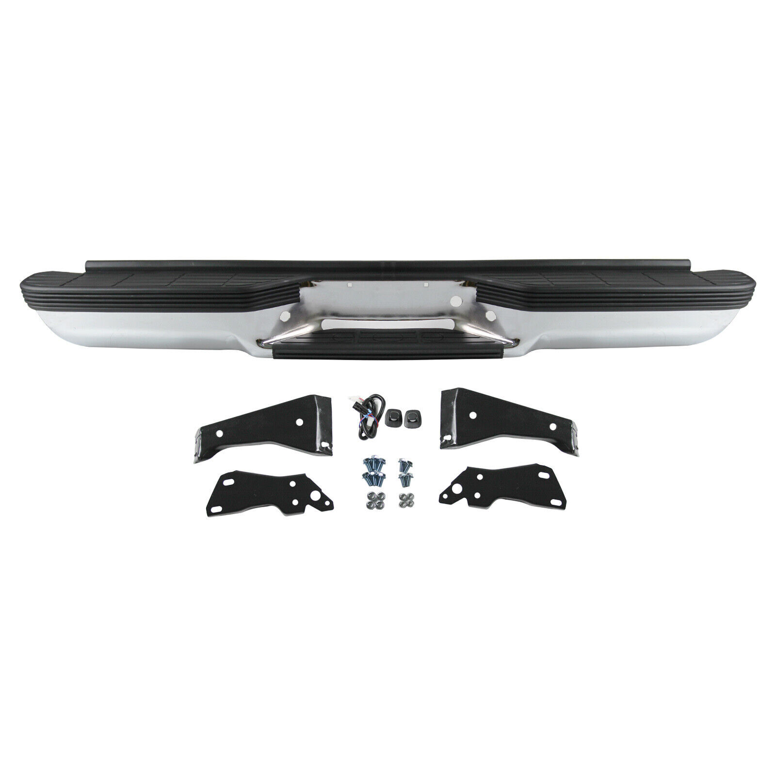 Rear Step Bumper Chrome For 1988-2000 Chevy Silverado GMC Sierra C/K ...