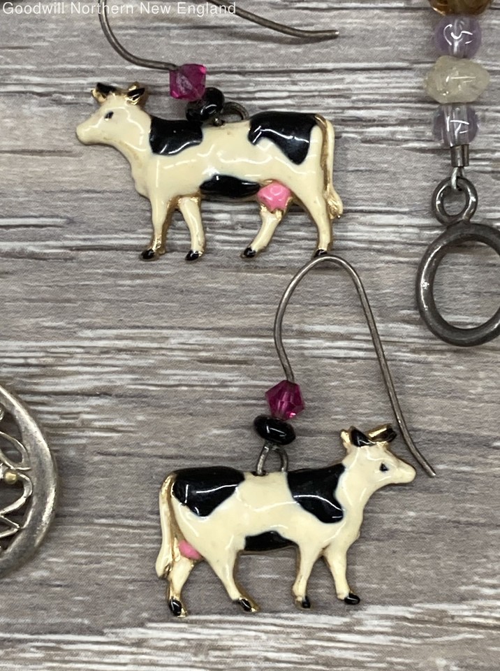 Unmarked Tests Sterling Silver Findings Jewelry Lot Bracelet Cow ...
