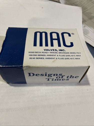 MAC VALVES INC 912B-RA 912BRA NEW PNEUMATIC SOLENOID | eBay