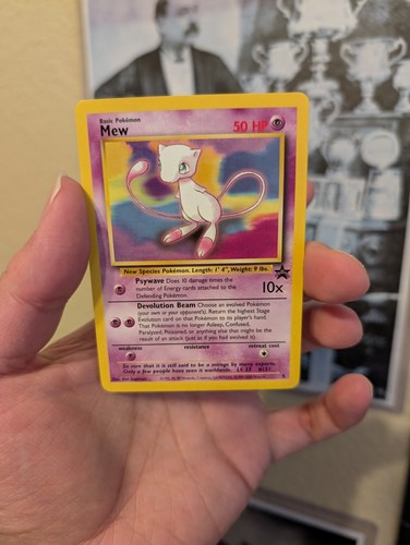 Mew # 8 Black Star Promo Non Holo WotC 1999 Vintage Pokemon TCG Card NM ...