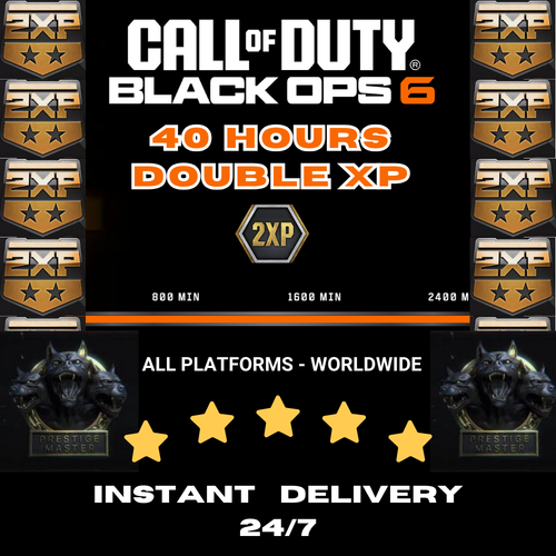 🔥 BLACK OPS 6 40 HOURS 2XP CODES - Call of Duty BO6 Double XP ⚡INSTANT ...