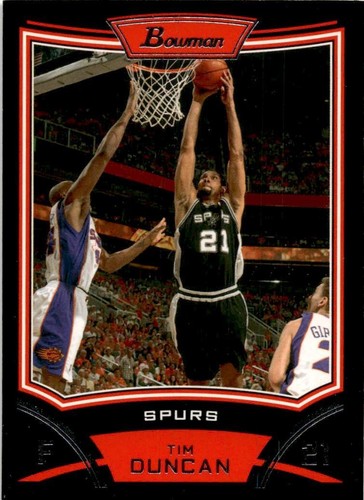 2008-09 Bowman #21 Tim Duncan Free S&H!! | eBay