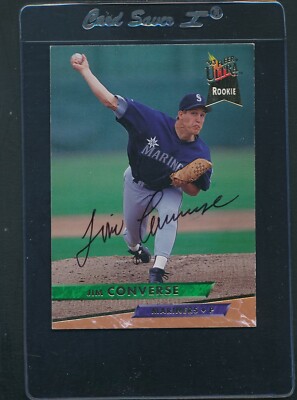 1993 Fleer Ultra #616 Jim Converse Mariners Signed Auto *D1084 | eBay