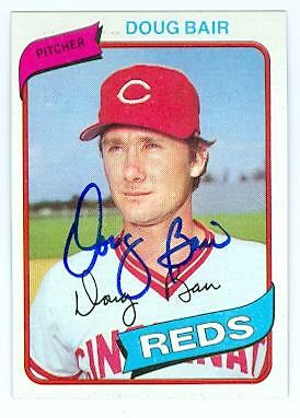 Doug Bair autographed baseball card (Cincinnati Reds) 1980 Topps #449 ...