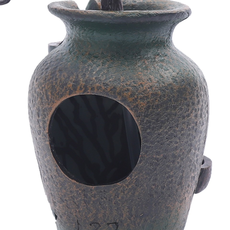 FengShui Flower Vase Waterfall Fountain Indoor Water Fountain Tabletop ...