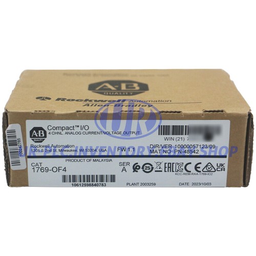 New Factory Sealed AB 1769-OF4 SER A CompactLogix Analog Output Module ...