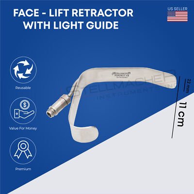 Face Lift Retractor Light Guide Blade 22mm Length 11 cm Facelift ...