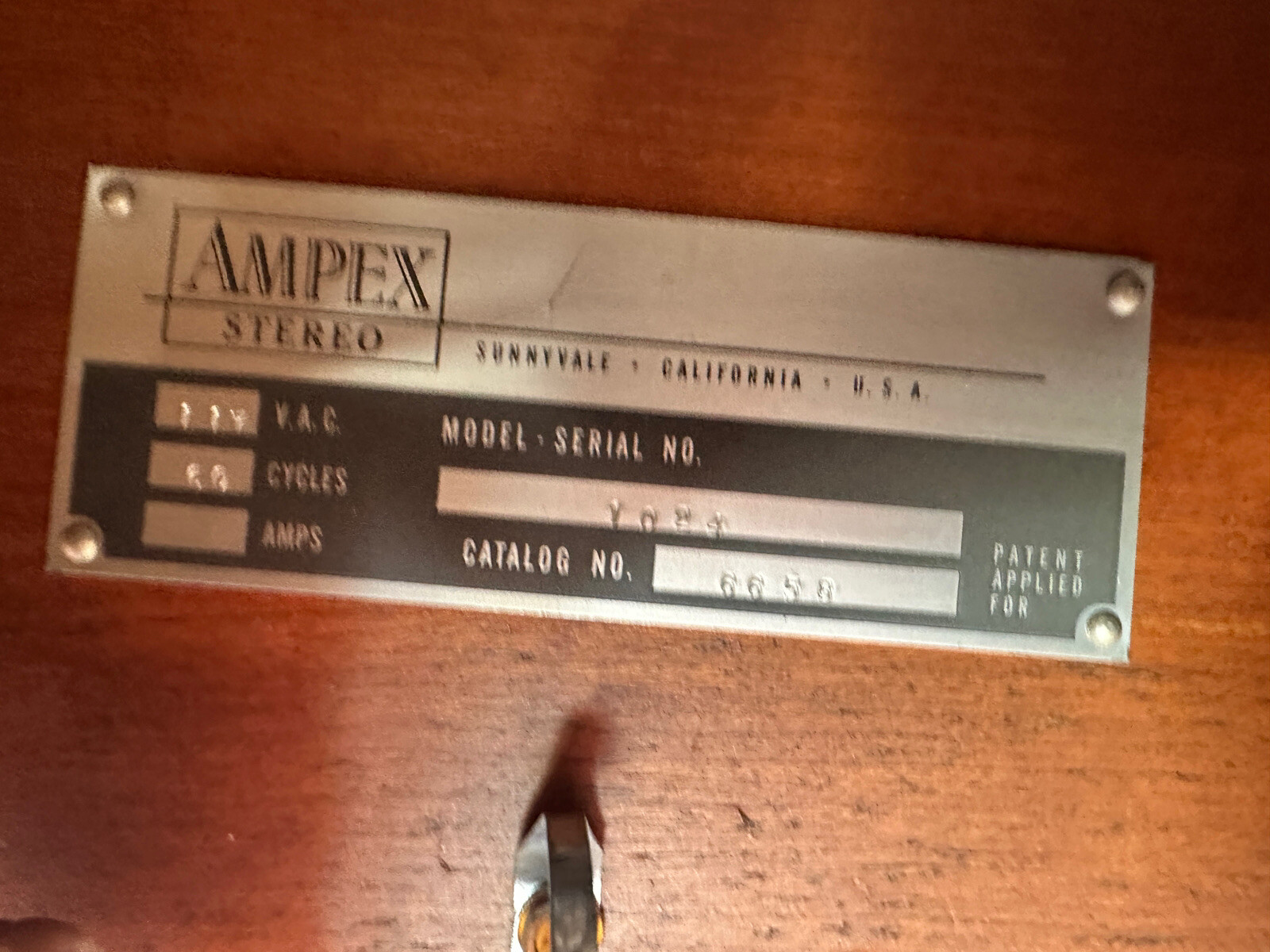 1958 Ampex Stereo Console Tube Amp Preamp Amplifier | eBay