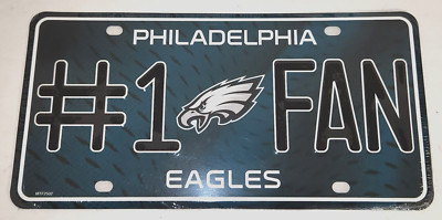 Philadelphia Eagles NFL #1 Fan Metal License Plate | eBay